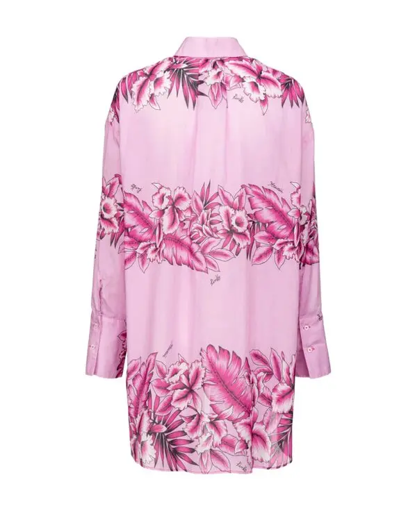 Pinko Floral-print Cotton Shirt