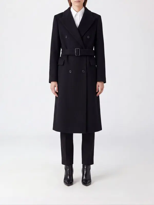 Tagliatore Belted Double-breasted Cashmere Coat