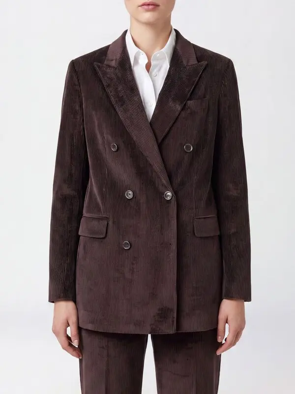 Tagliatore Double Breasted Corduroy Jacket