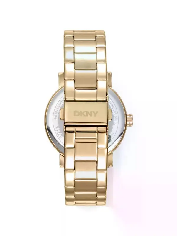 Dkny Classic Fluted Bezel 40mm Watch - Gold