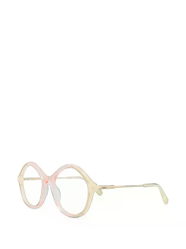 Chloé Geometric-frame Glasses - Pink