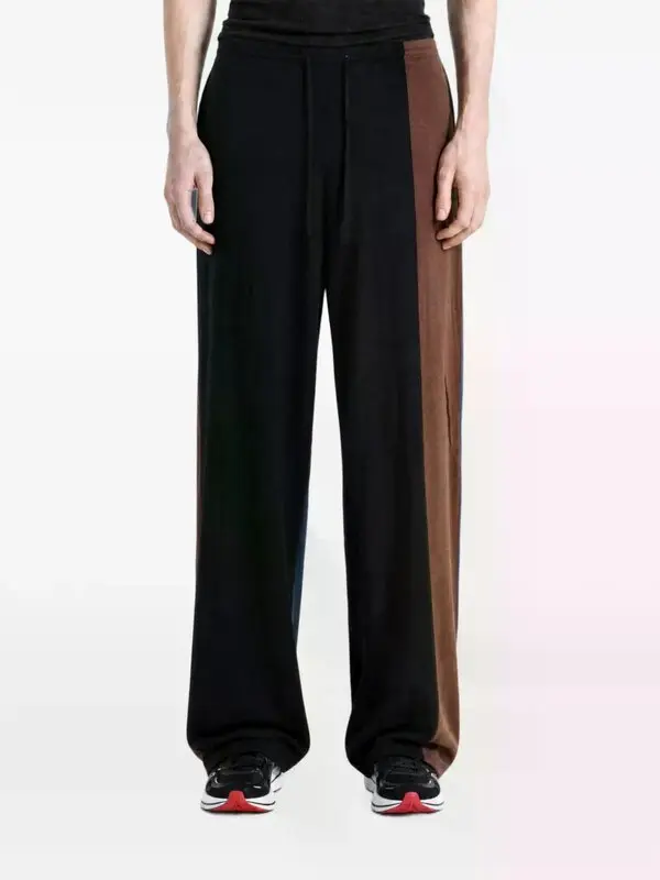 KIKO KOSTADINOV Sigo Colour-block Drawstring Trousers - Black