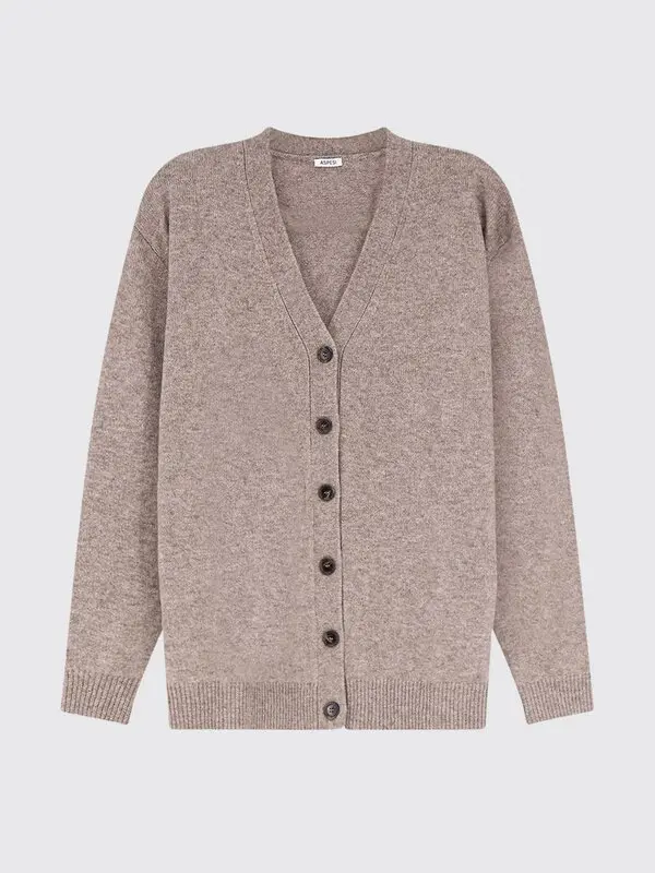 Aspesi Button-detailed V-neck Cardigan - Grey