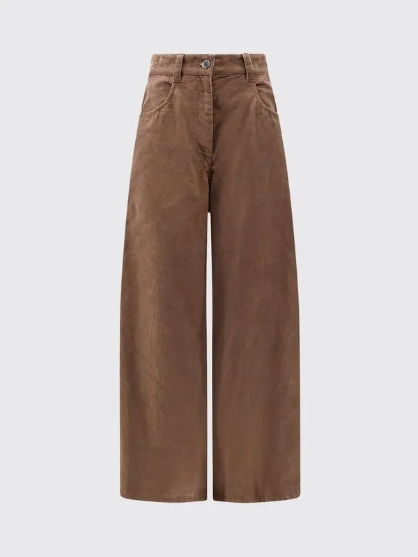 Brunello Cucinelli Wide Leg Corduroy Trousers