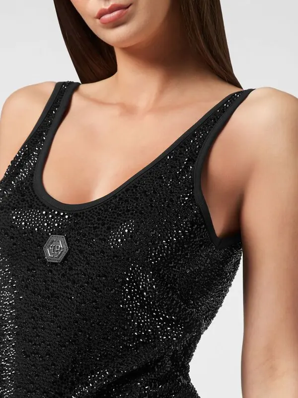 Philipp Plein Embellished Tank Top