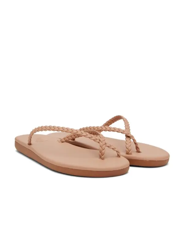 ANCIENT GREEK SANDALS Braided-strap Flip Flops