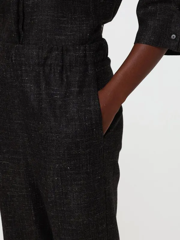 Liviana Conti Textured Straight Leg Pants