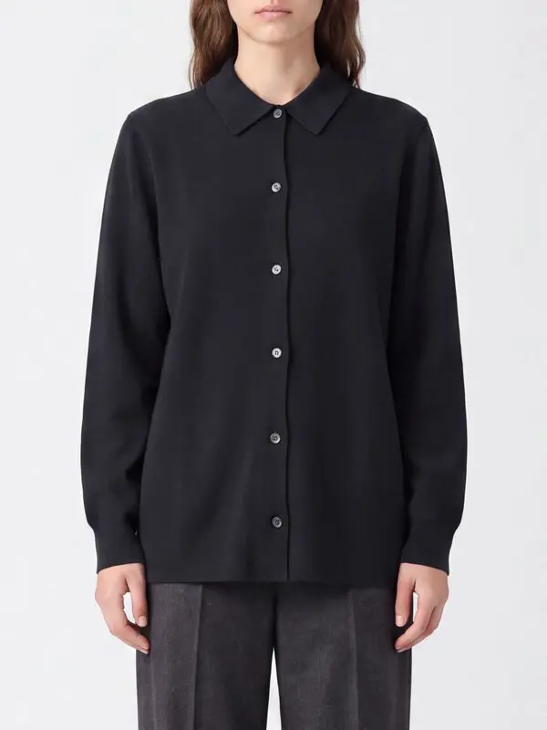 Aspesi Collared Pullover - Black