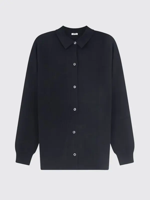 Aspesi Collared Pullover - Black
