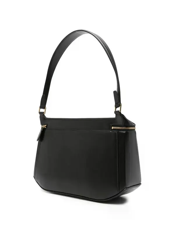 TOTEME Clip Leather Shoulder Bag - Black