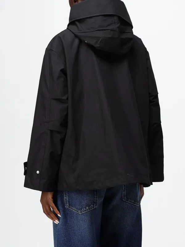 DUNO Technical Fabric Trench Coat - Black