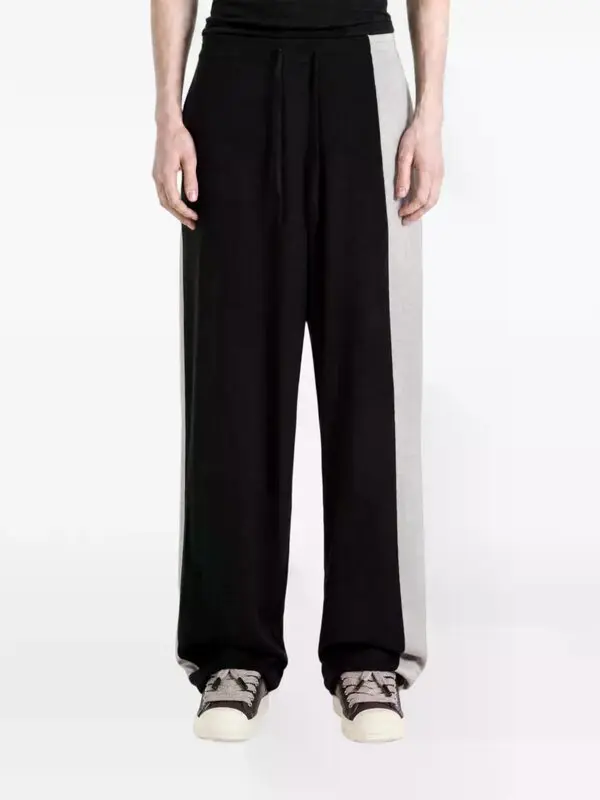 KIKO KOSTADINOV Colour-block Drawstring Track Pants - Black