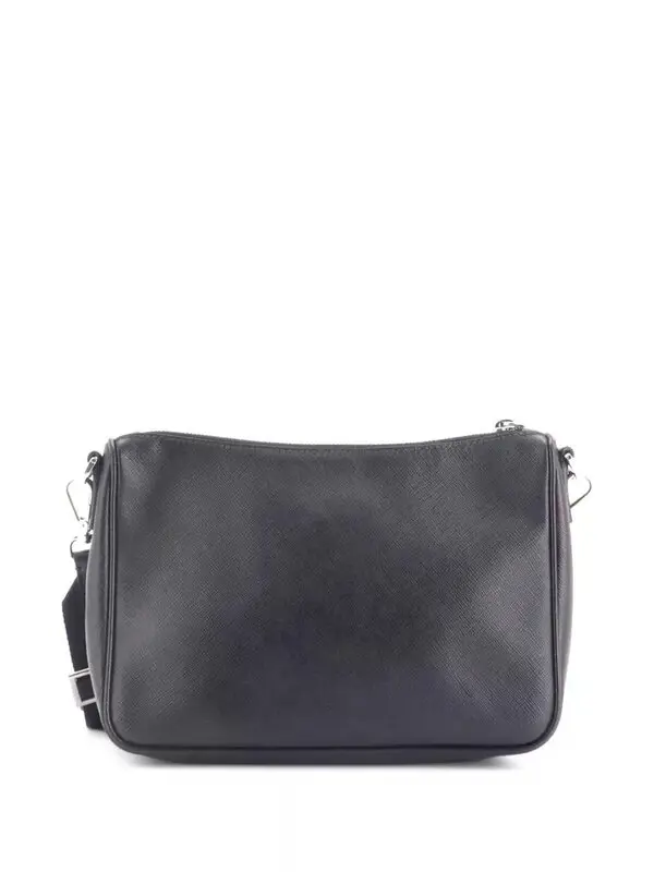 Prada Re-edition Zip Messenger Bag Saffiano Leather - Black