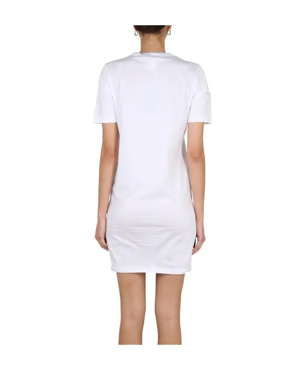 Dsquared2 Icon Sunset Crewneck T-shirt Dress - White