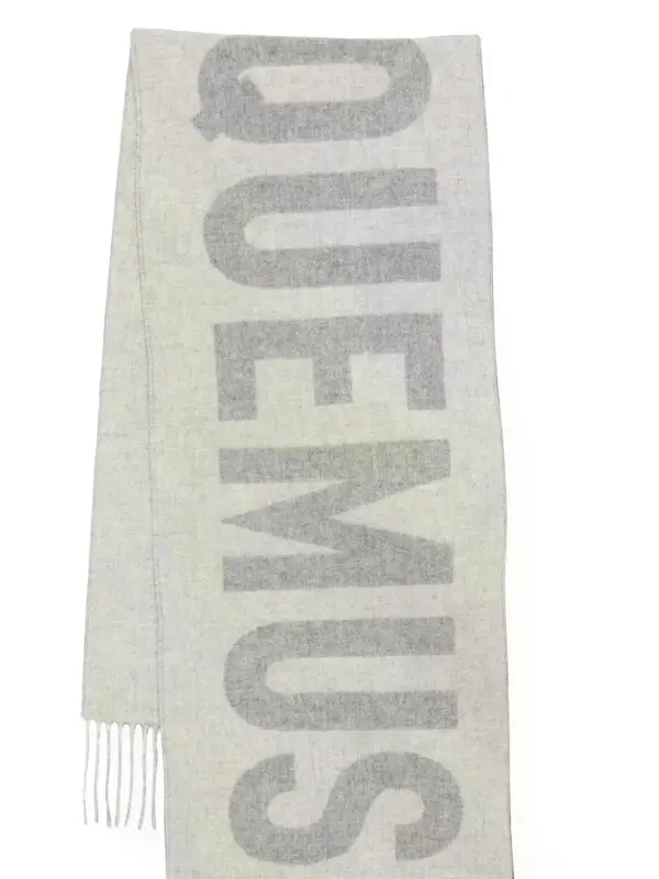 Jacquemus Logo-intarsia Fringed Scarf