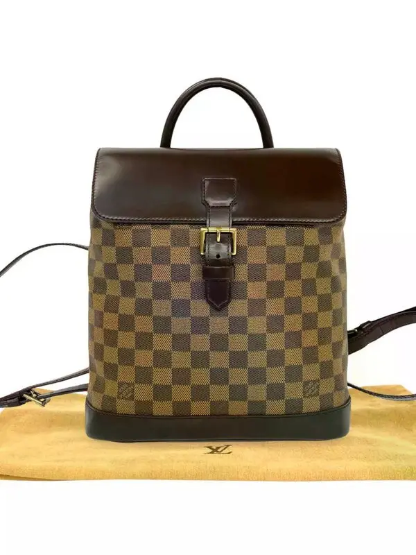 LOUIS VUITTON Damier Ebene Soho Backpack