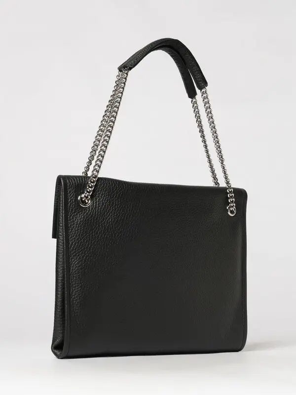 Orciani Leather Shoulder Bag - Black