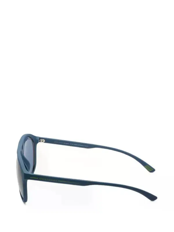 Armani Exchange Matte-finish Pilot-frame Sunglasses