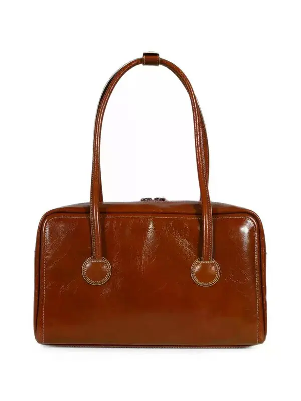 MARGESHERWOOD Soft Boston Tote Bag - Brown