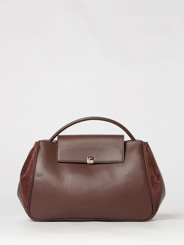 COCCINELLE Pansy Suede And Leather Handbag With Removable Shoulder Strap - Red