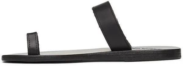 ANCIENT GREEK SANDALS Thalia Open-toe Flat Sandals - Black