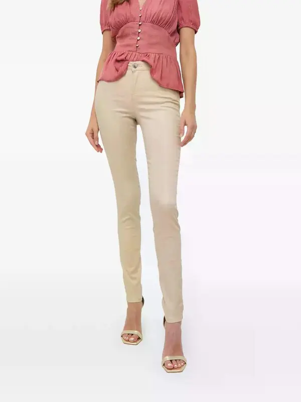 MORGAN Palona Slim-fit Trousers - Neutrals