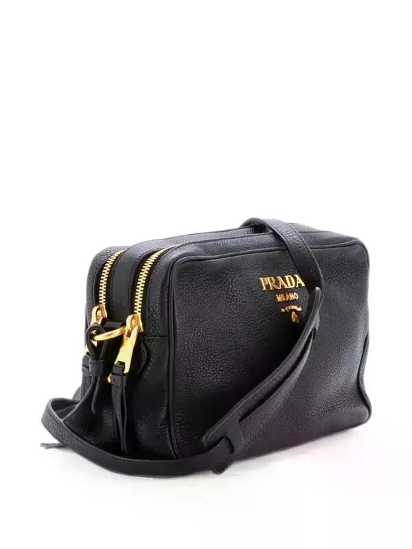 Prada Double Zip Camera Bag Vitello Daino Crossbody Bag