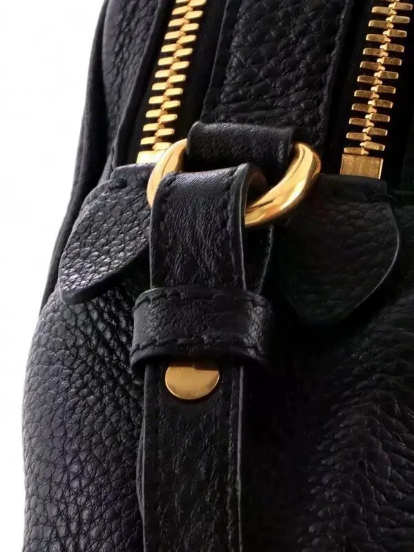 Prada Double Zip Camera Bag Vitello Daino Crossbody Bag