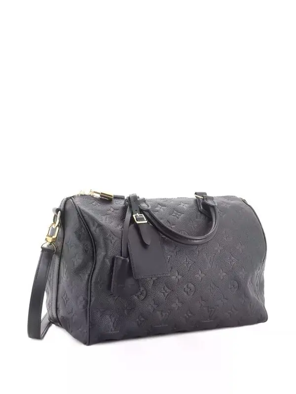 LOUIS VUITTON Speedy Soft Bandouliere Monogram Empreinte Leather Satchel