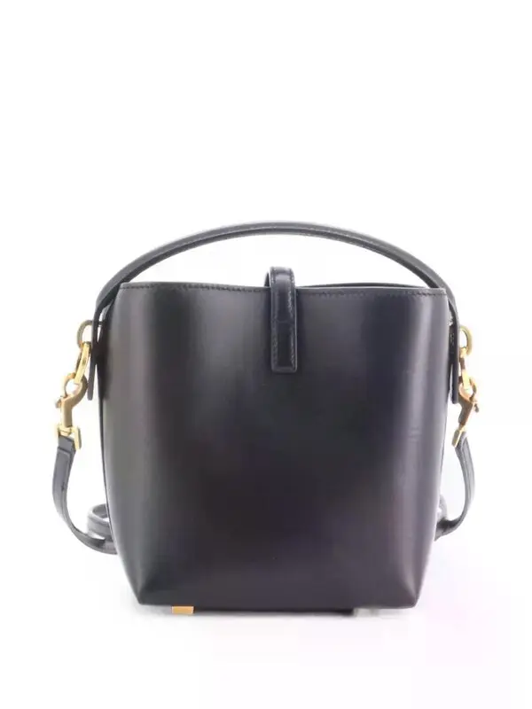 Saint Laurent Le 37 Leather Mini Bucket Bag