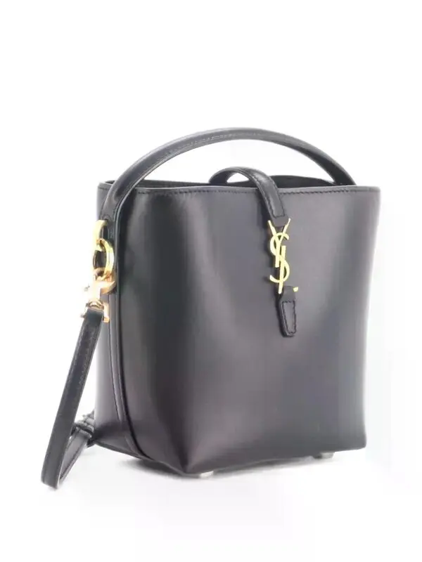 Saint Laurent Le 37 Leather Mini Bucket Bag