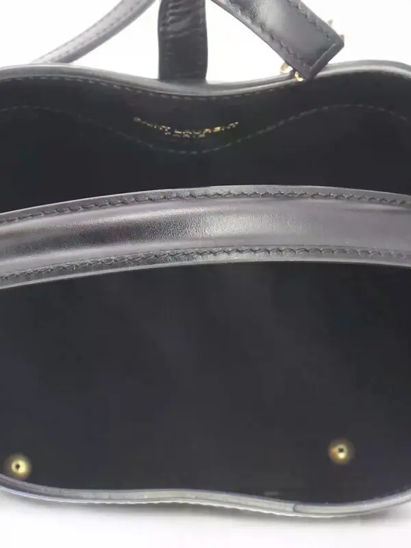 Saint Laurent Le 37 Leather Mini Bucket Bag - Black