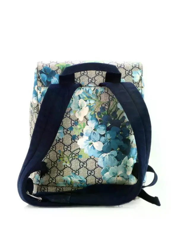 Gucci Blooms Print Gg Coated Canvas Small Backpack