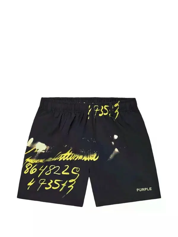 PURPLE BRAND Sequence All Around Shorts - Black
