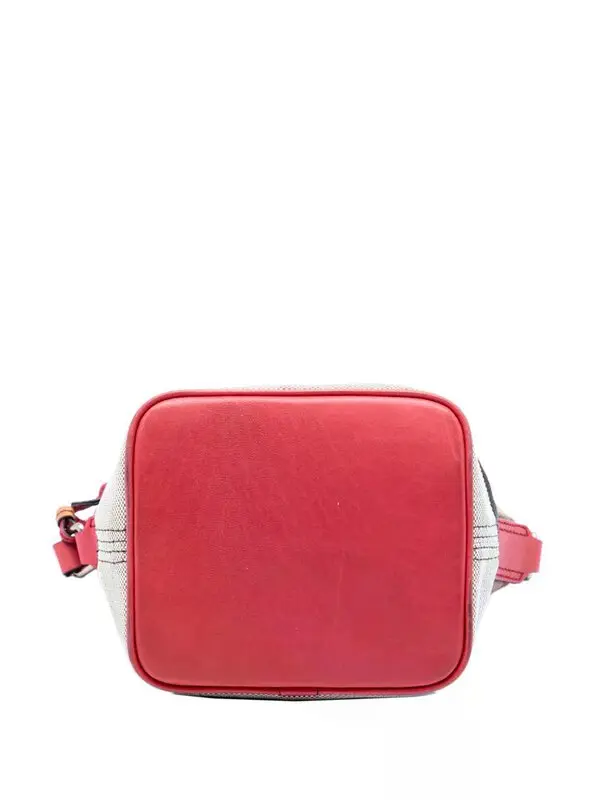 Burberry 2000-2017 Mini Mega Check Canvas Ashby Tassel Bucket Bag
