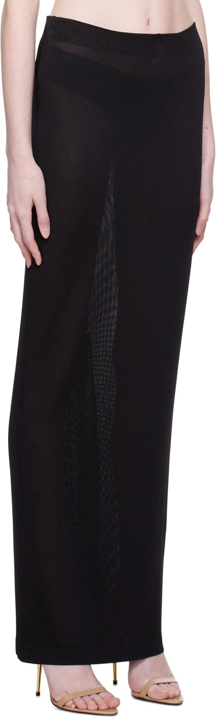 TOM FORD Semi-sheer Maxi Skirt - Black