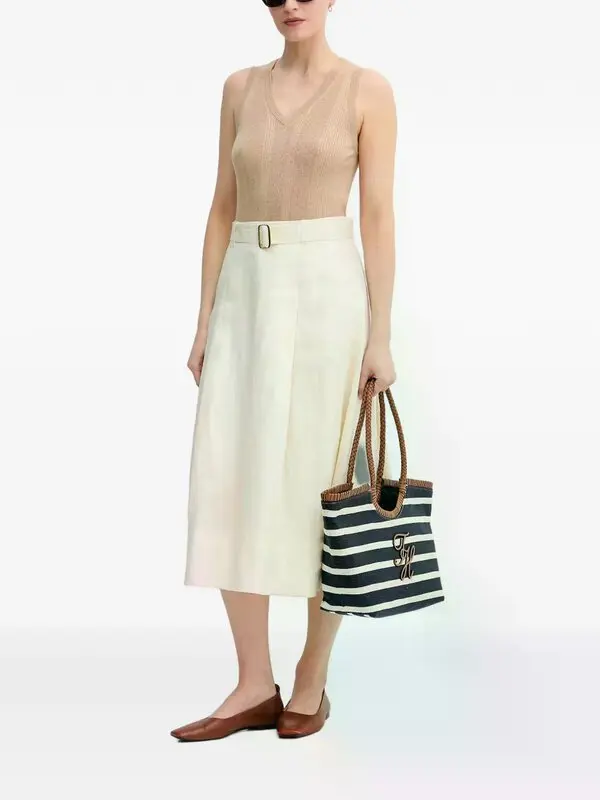MOS MOSH Mmrelena Tani Ribbed-knit V-neck Top