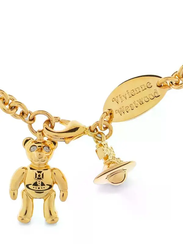 VIVIENNE WESTWOOD Ruby Small Teddy-bear-charm Bracelet
