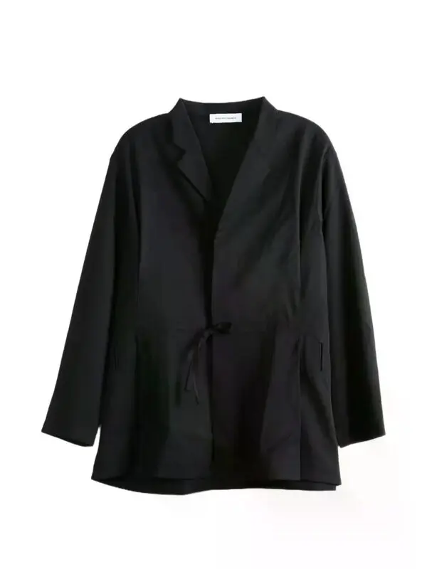 KIKO KOSTADINOV Drawstring-waist Notched-lapels Jacket - Black