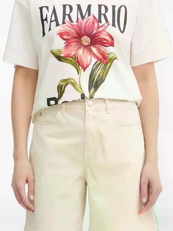 MOS MOSH Mmbati High-waisted Denim Shorts - White