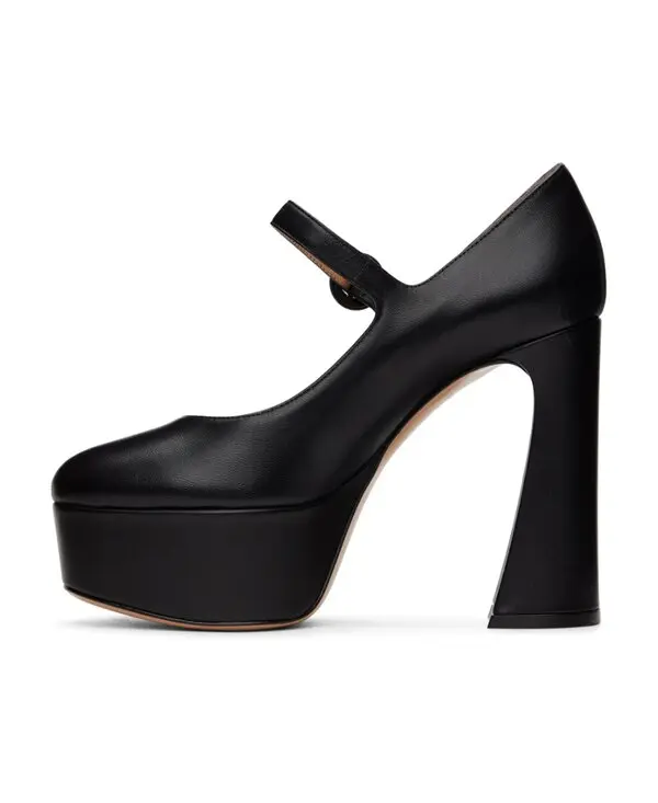 GIANVITO ROSSI Mary Jane 130mm Leather Platform Pumps