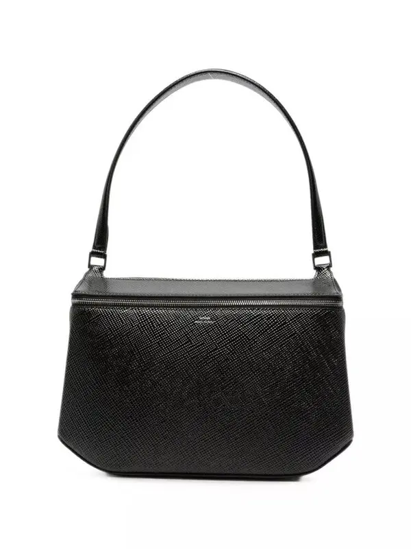 TOTEME Clip Palmellato-patent Shoulder Bag - Black