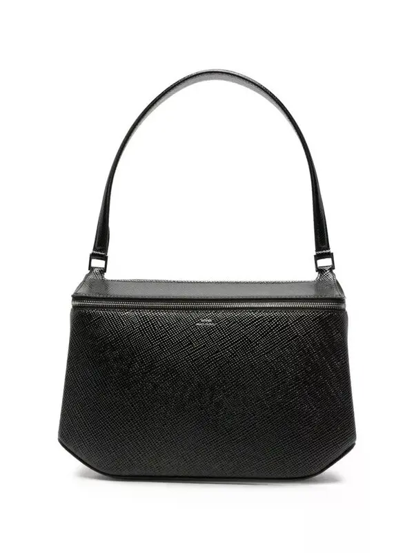 TOTEME Palmellato-patent Shoulder Bag - Black