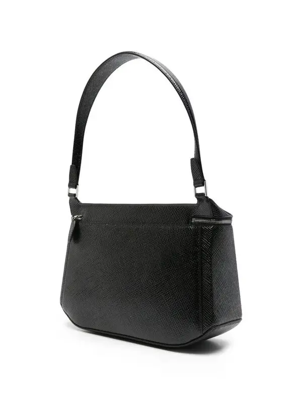 TOTEME Palmellato-patent Shoulder Bag - Black