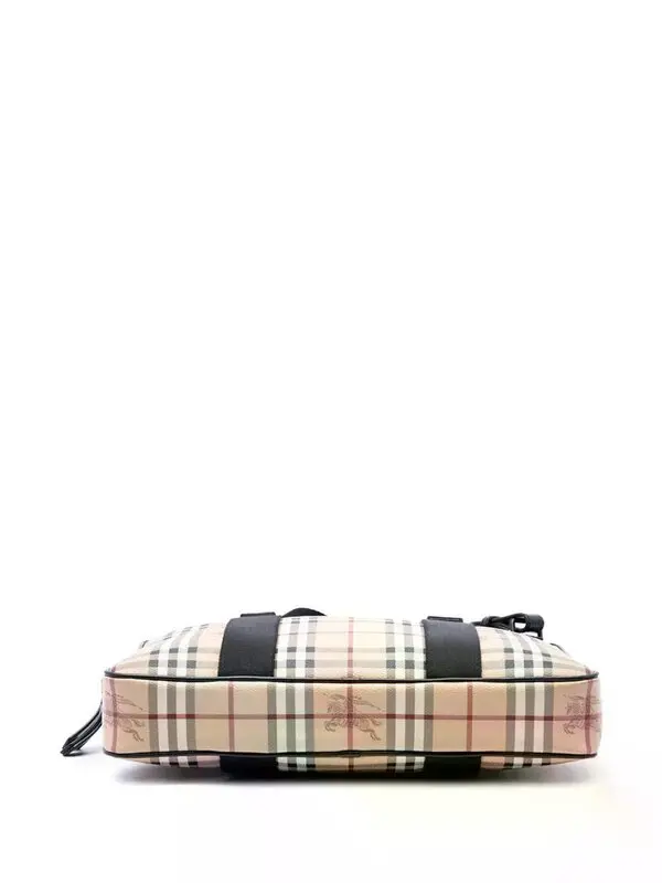 Burberry Haymarket Check Coated Canvas Business Bag