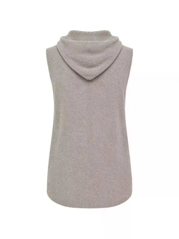 Rick Owens Sleeveless Hooded Sweater