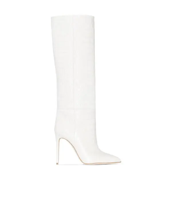 Paris Texas Over-the-knee High-heeled Boots - White