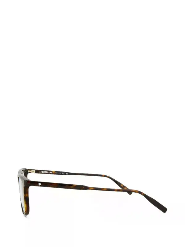 Montblanc Tortoiseshell-effect Rectangle-frame Glasses