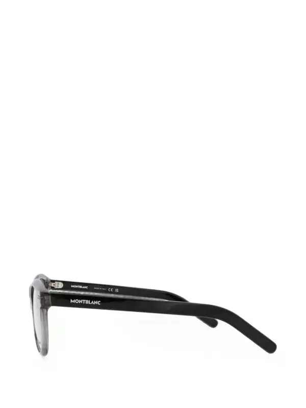 Montblanc Logo-print Round-frame Glasses