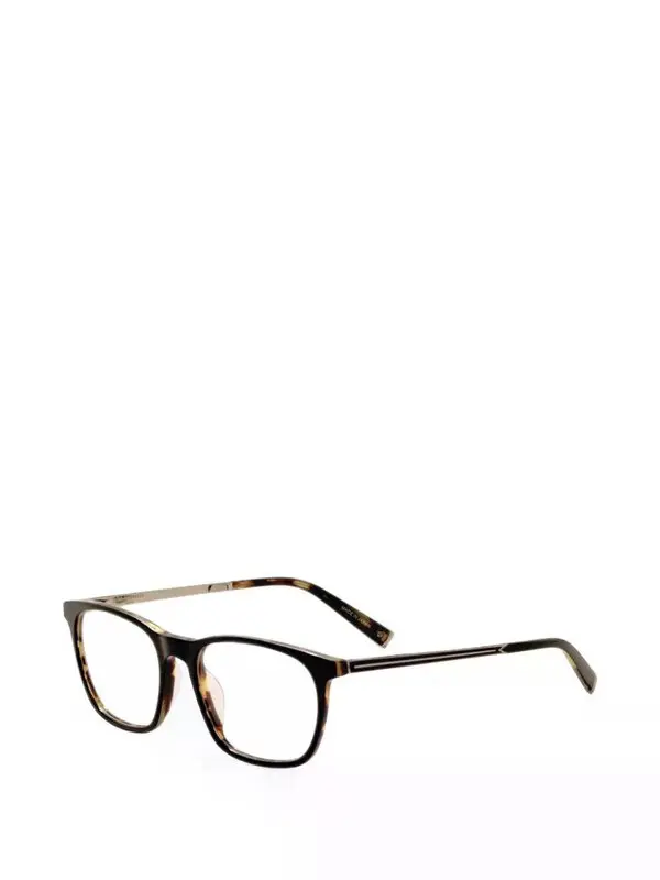 John Varvatos Tortoiseshell-effect Square-frame Glasses